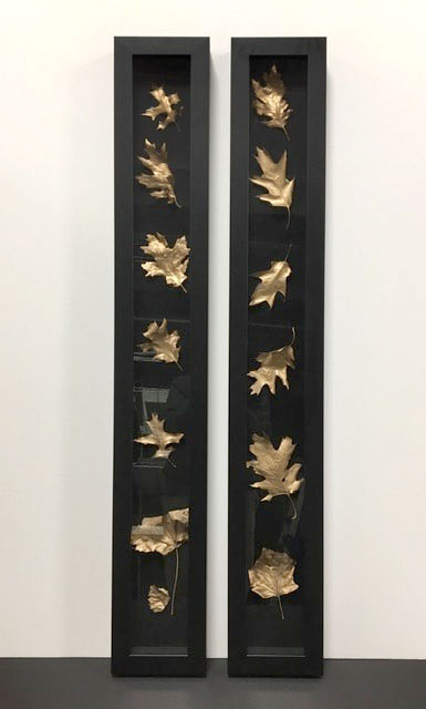 Gold Leaf Diptych – Platinum Art Group LLC | Art Specifier